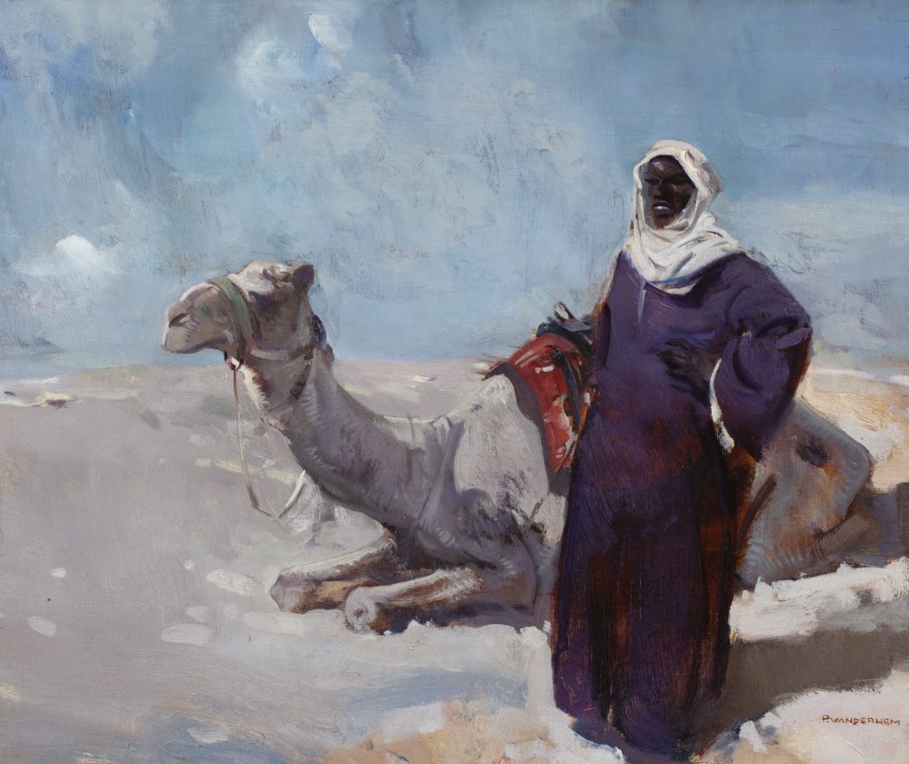 Piet van der Hem (1885-1961) - Touareg with a Dromadery